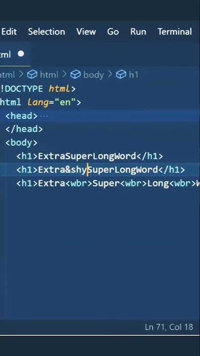#shorts word break in html wbr tag and ­ #shortvideo #shortfeeds #short #shortsvideo #shortfeed ...