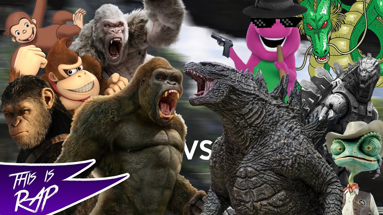 Team Kong vs Team Godzilla. Batalla de rap ║ This is Brayan ft. Varios ...