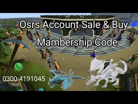 How to Sale Osrs Accounts || Osrs Mambership Radeem Code || - YouTube