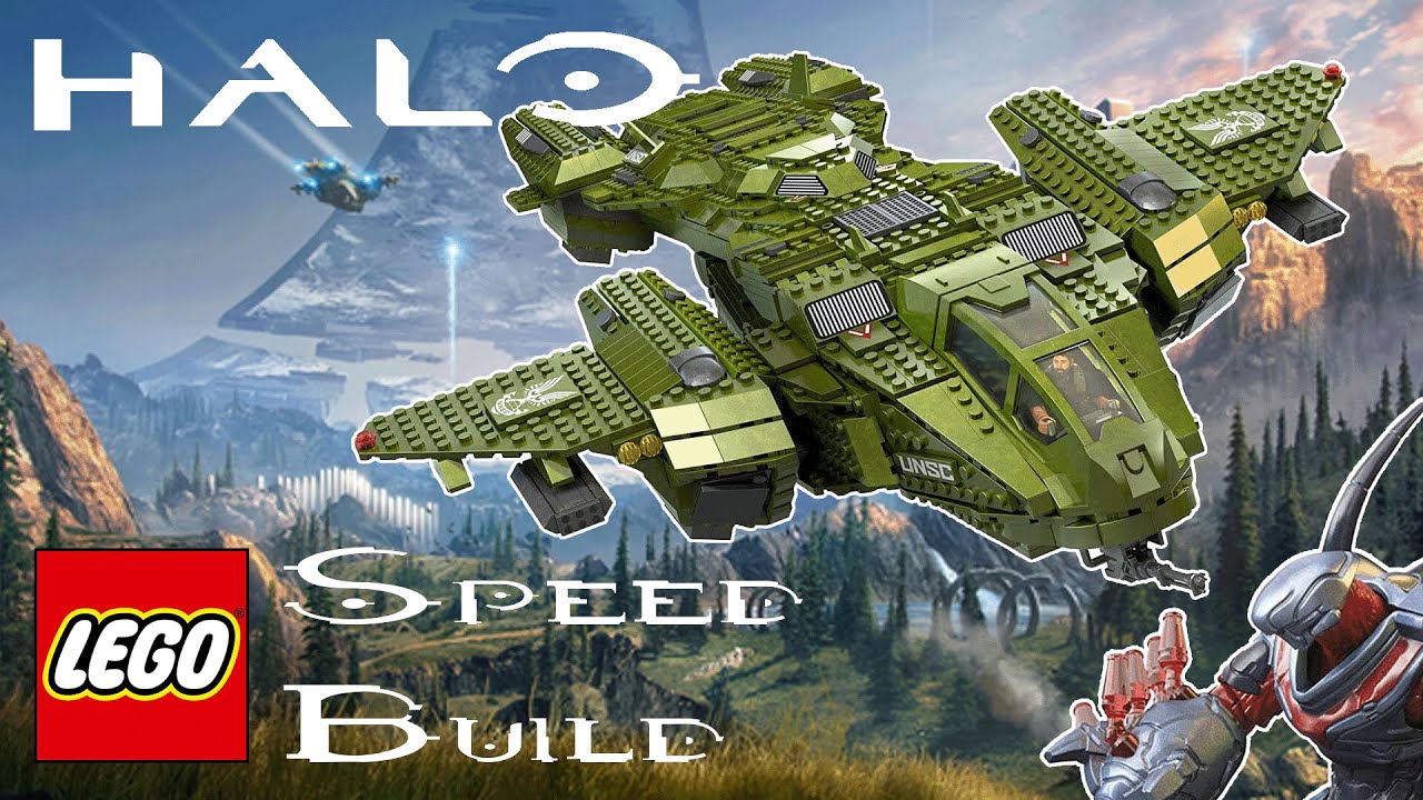 INFINITE!!! Mega Bloks Halo Pelican Inbound Speed Build! | Set GNB28 ...