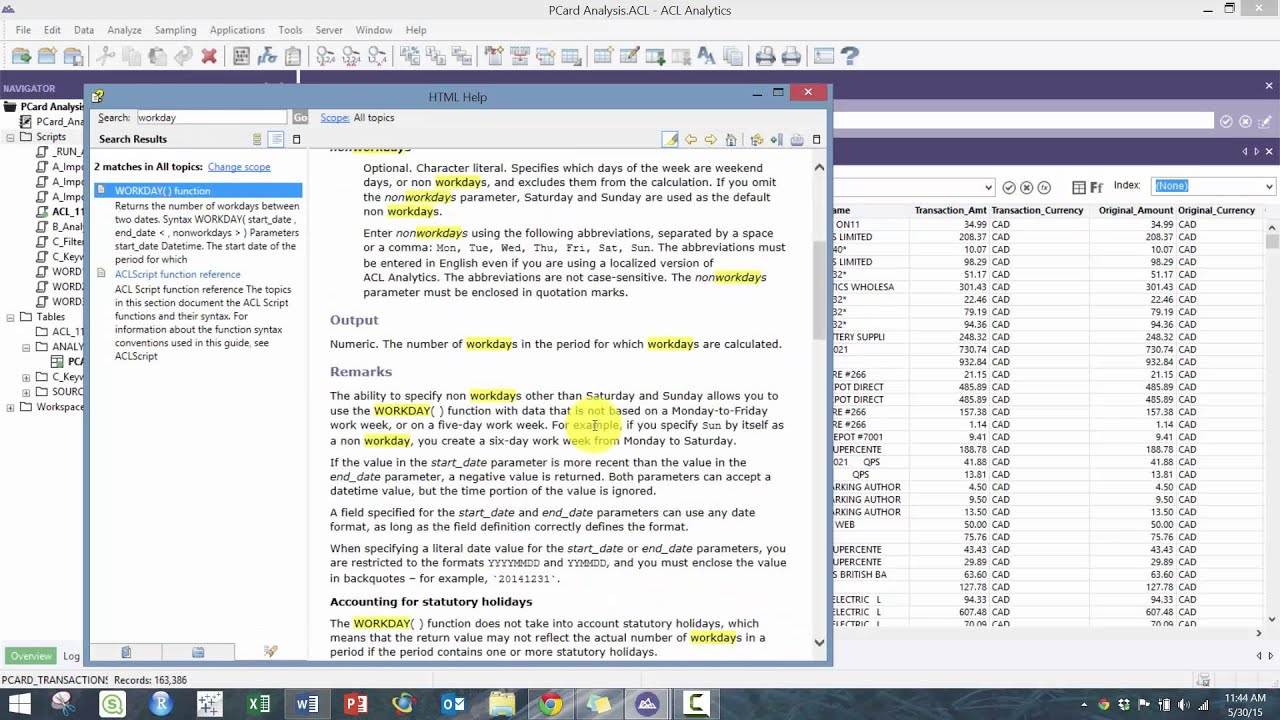 Custom ACL Analytics Workshop - ACL 11 Features (Up to 11.3) - YouTube