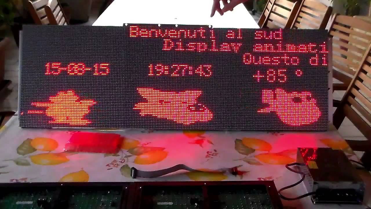 costruzione di un piccolo display a led - YouTube