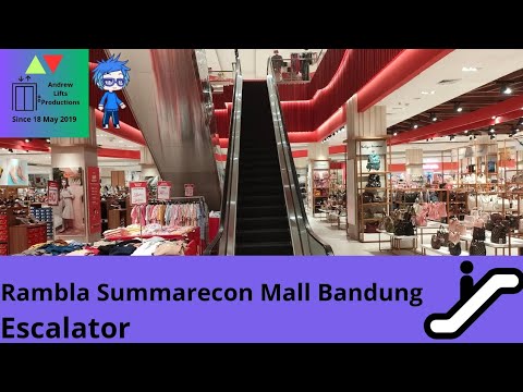 Otis escalator at Rambla Summarecon Mall | Bandung - YouTube