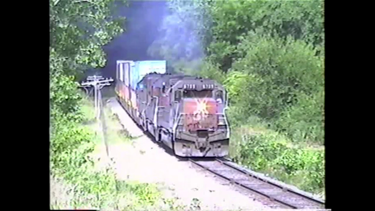 Soo Line ATSF & SP detours August 1993 - YouTube