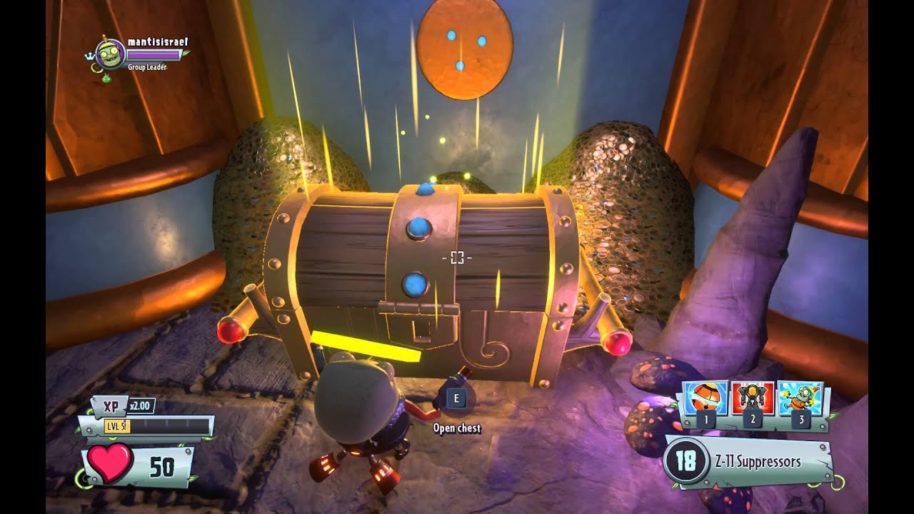 PvzGW2 - opening hidden chests around the game world: - crazy target ...
