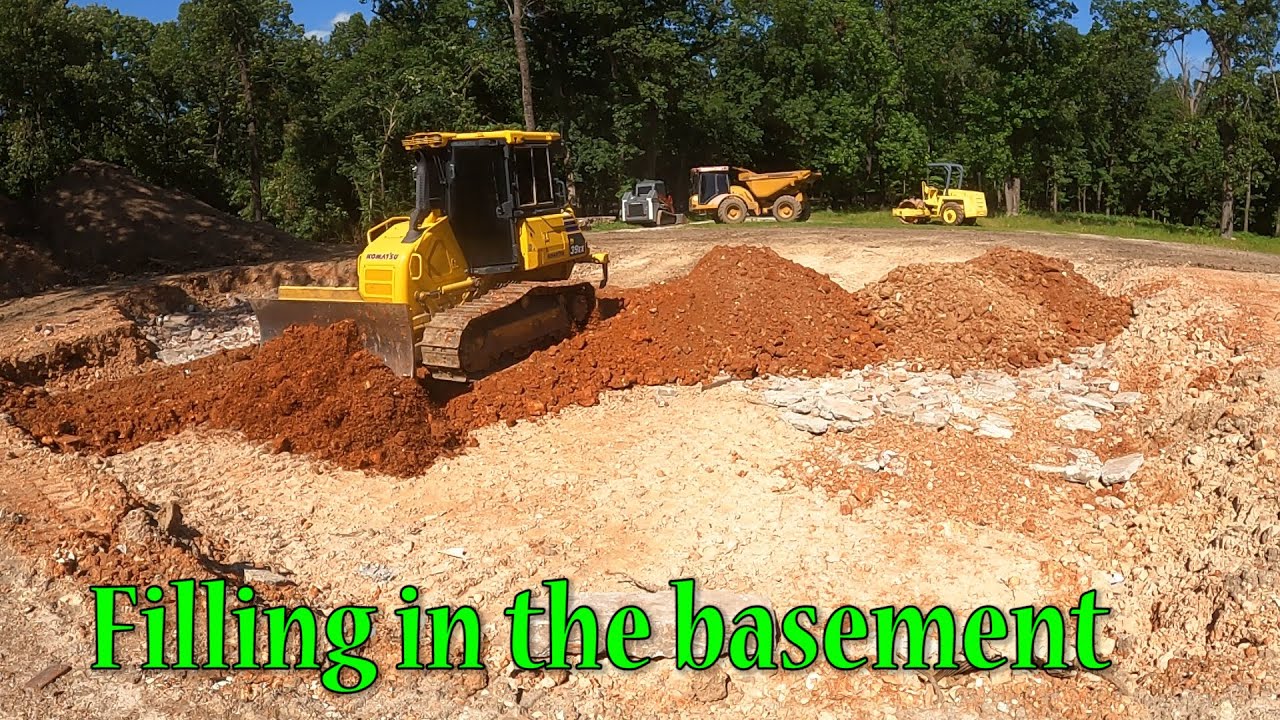 Filling In The Basement With Clay - YouTube