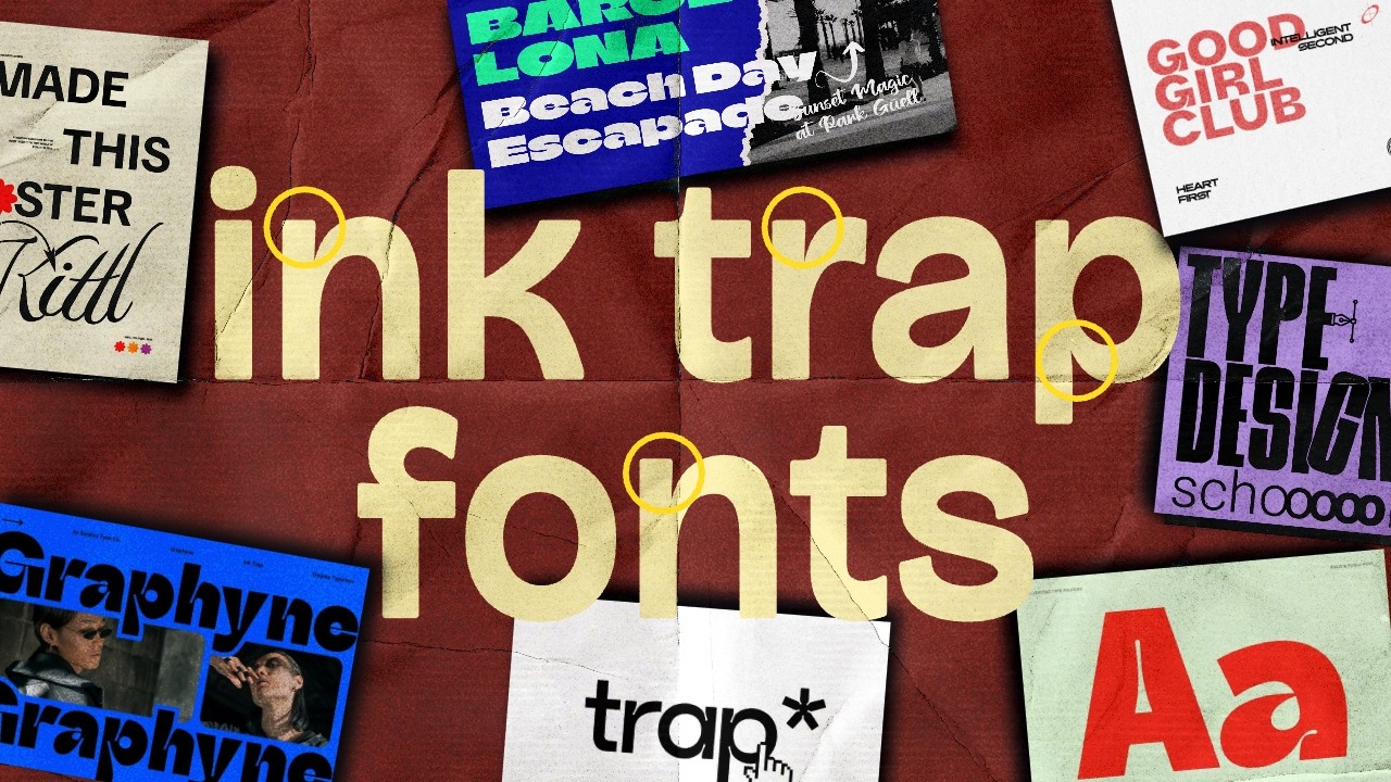 Why Ink Trap Fonts Are Everywhere in Graphic Design - YouTube