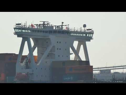 Container Ship《ONE IBIS》Crossing Tsing Ma Bridge 20250121 - YouTube