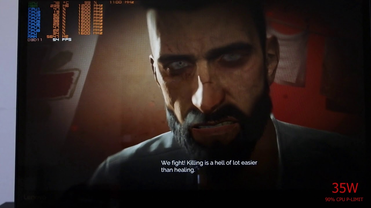 Vampyr PC Lenovo Yoga 530 Ryzen 5 2500u 35W MOD Benchmark - YouTube