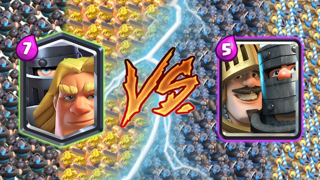 MEGA KNIGHT + GOLDEN KNIGHT VS PRINCE + DARK PRINCE - CLASH ROYALE ...