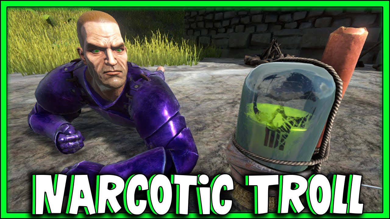 ARK: Survival Evolved - Narcotic Trip Wire TROLL! [32] - YouTube
