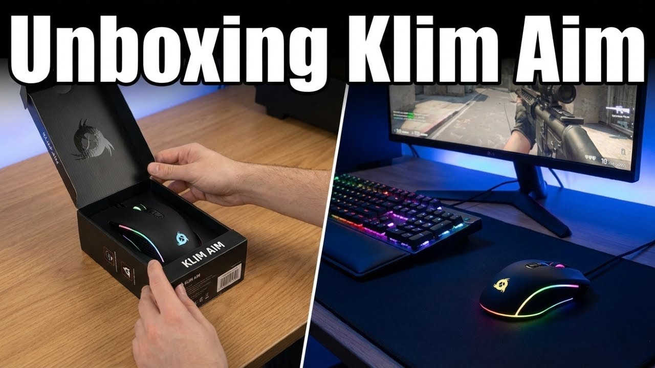 Unboxing Klim Aim RGB Mouse - YouTube