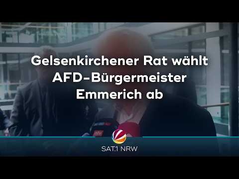 Gelsenkirchener Rat wählt AFD-Bürgermeister Emmerich ab
