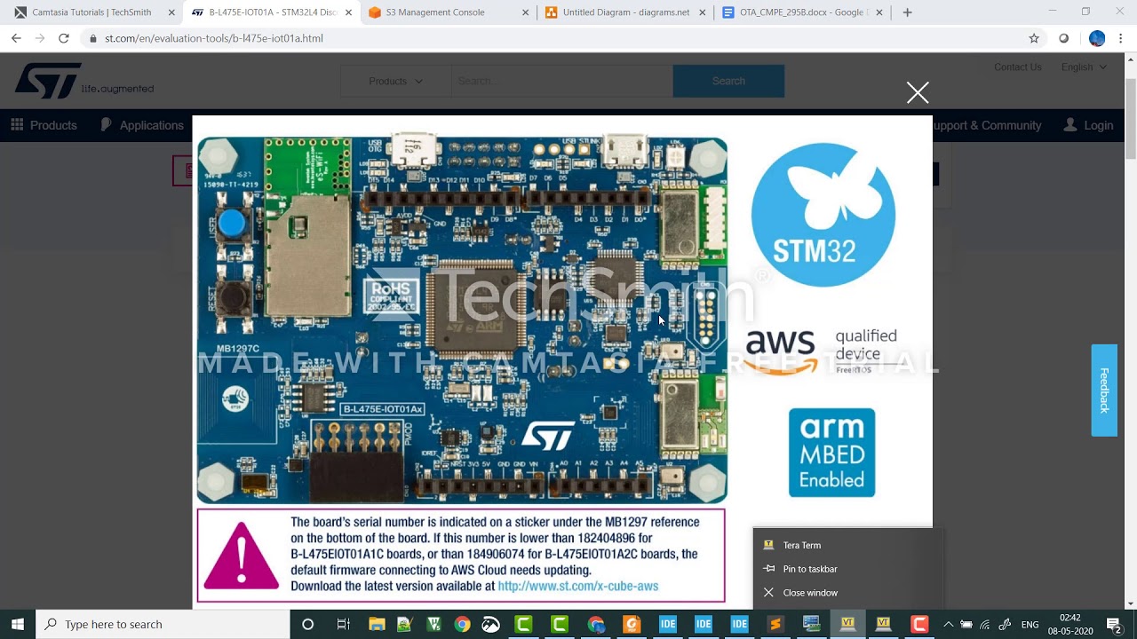 Over The Air (OTA) firmware update demo using AWS cloud - YouTube