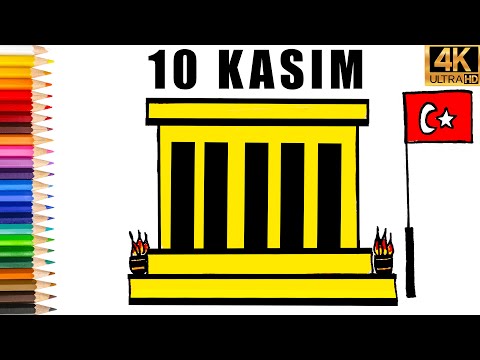10 KASIM RESMİ ÇİZİMİ ❤ ANITKABİR NASIL ÇİZİLİR KOLAY 😍 RESİM ÇİZME 🌈 KOLAY ÇİZİMLER