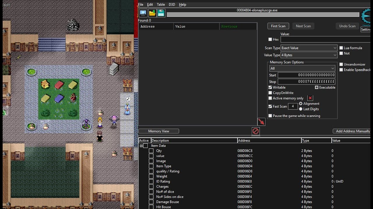 Elona - HOW TO USE Cheat Engine TO CREATE Hearts - YouTube