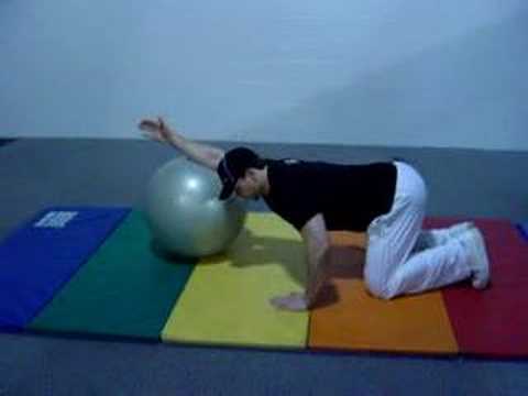Exercises - Flexibility - Stability Ball Shoulder Stretch - YouTube