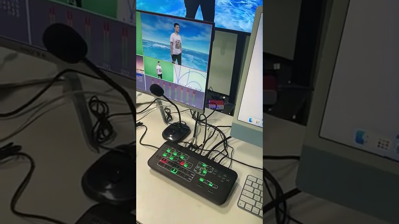 4 channel HDMI video mixer switcher for multi view live streaming - YouTube