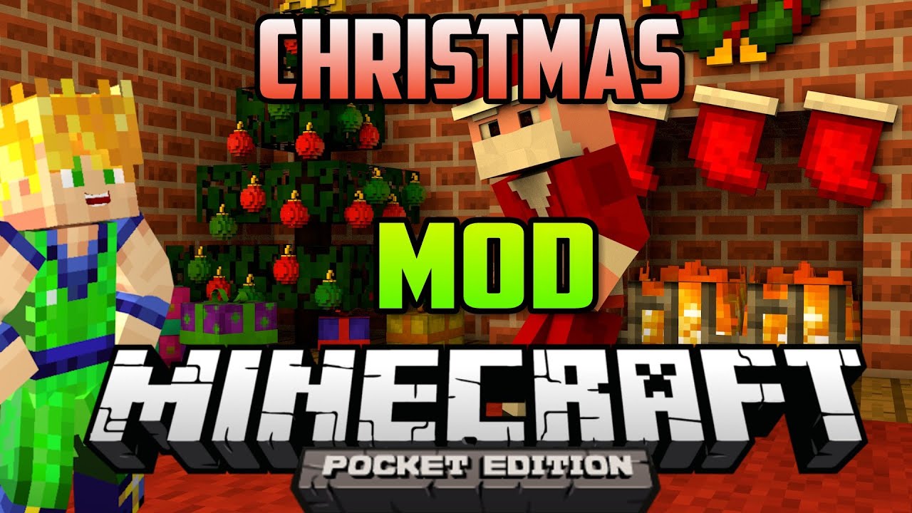MINECRAFT PE - CHRISTMAS MOD - YouTube
