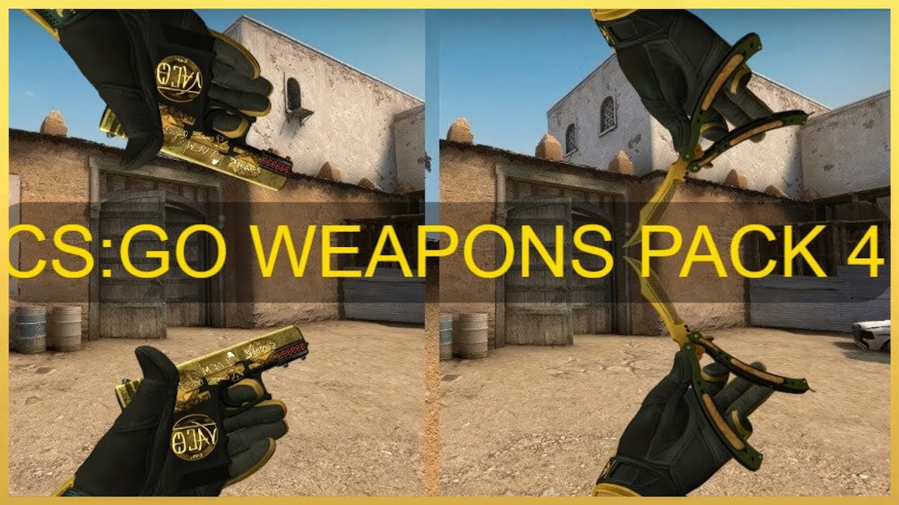best yellow themed skins in csgo/css - YouTube