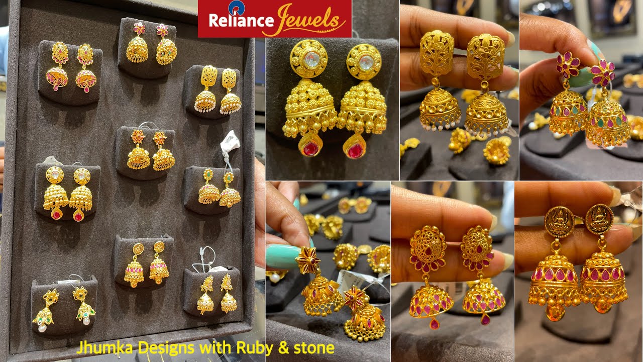 Reliance Jhumka Designs with price | 25% off on VA | Gold Jhumka’s ...