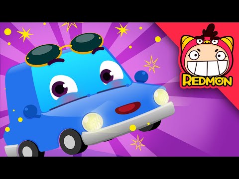 Five little cars jumping on the road | Super songs | Nursery rhymes ...