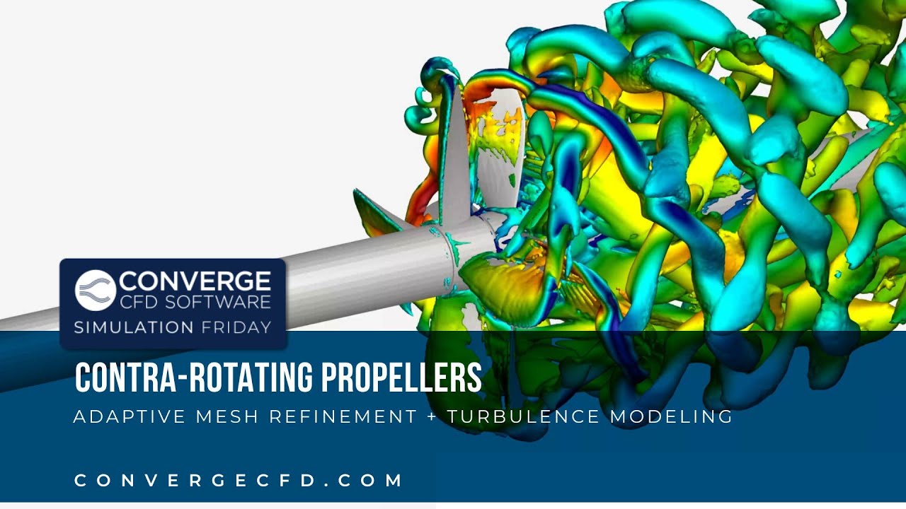Simulating Contra-Rotating Propellers in CONVERGE - YouTube