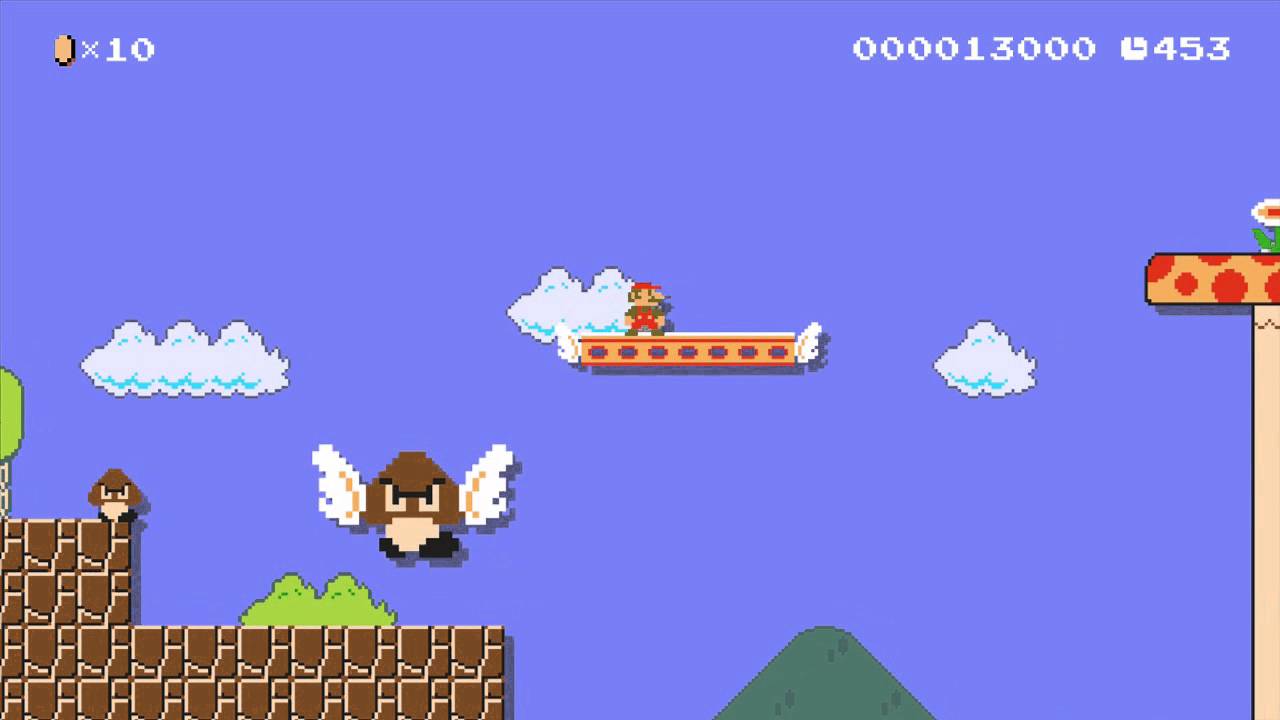 Super Mario Maker Level - Goomba Birthday Party - YouTube