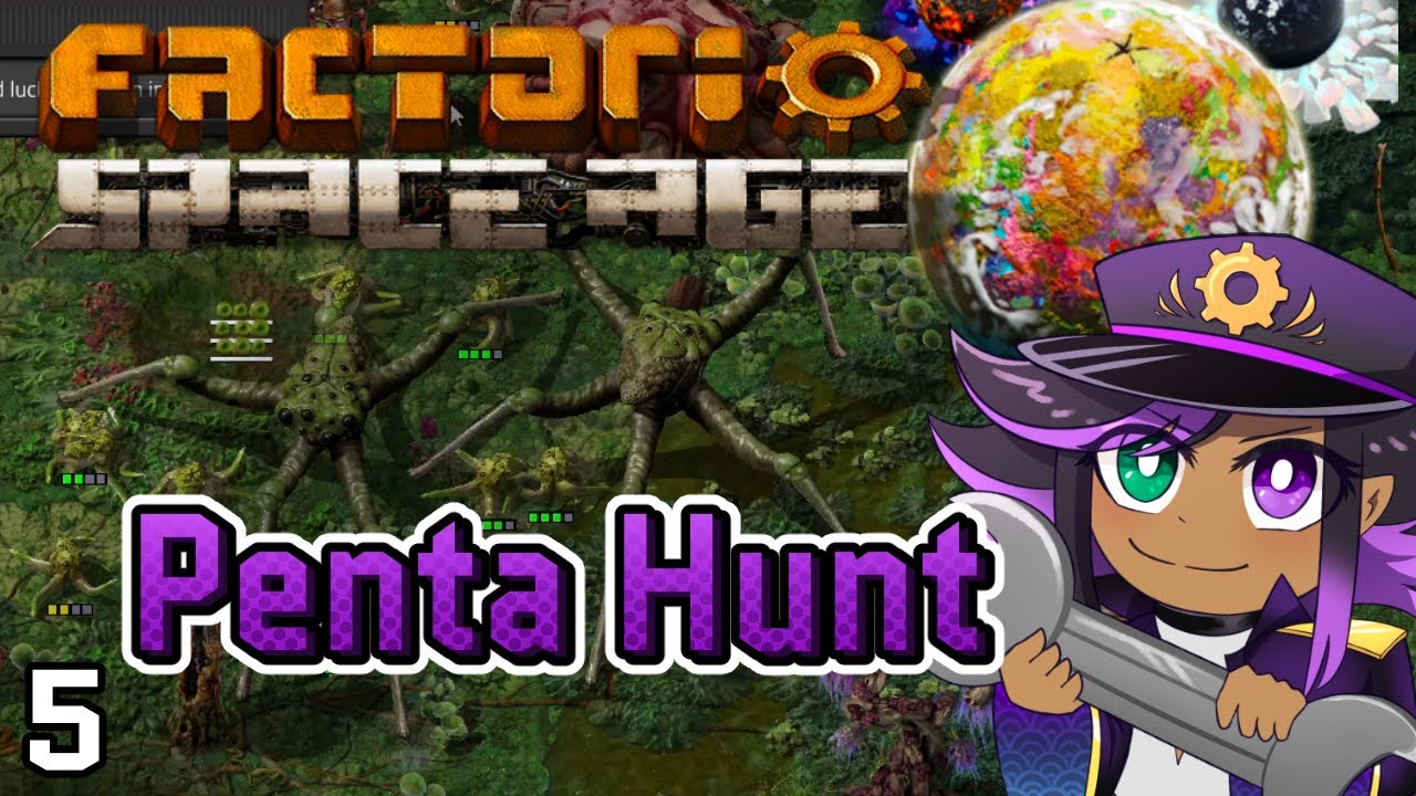 Low tech pentapod hunting | 5 | Factorio Only Gleba - YouTube