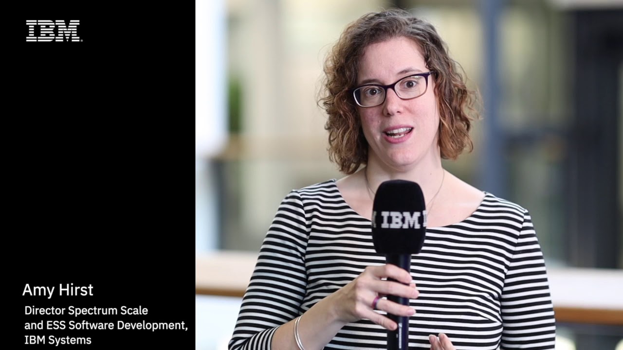 Amy Hirst Speaks at IBM Spectrum Scale Strategy Days - YouTube
