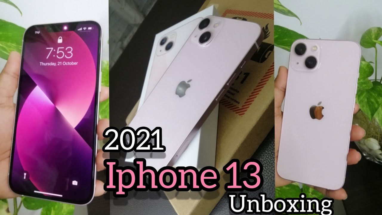 Iphone 13 Pink Unboxing - YouTube
