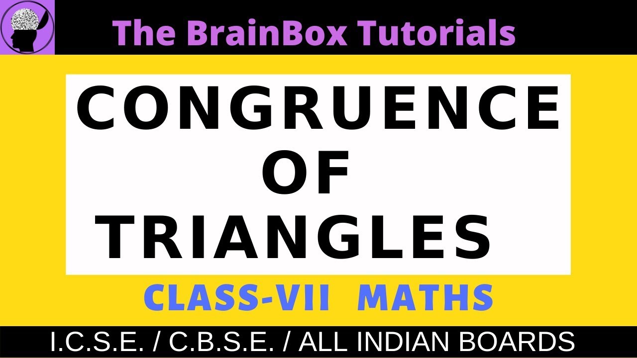 Congruence Of Triangles ll Congruent Triangles ll Class 7 Maths - YouTube