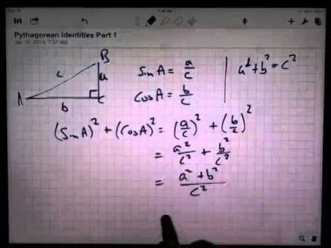Pythag Ident 1 - YouTube
