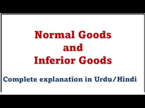 Normal Goods and Inferior Goods | Explained in urdu/hindi with examples ...