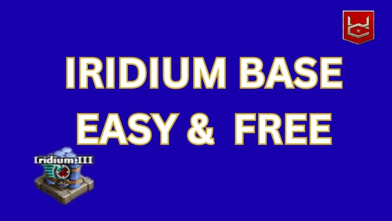 WAR COMMANDER IRIDIUM BASE EASY & FREE - YouTube