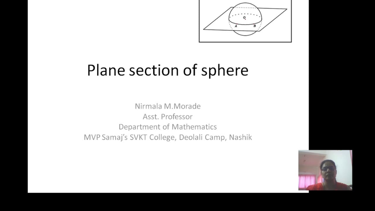 Intersection of sphere and plane - YouTube