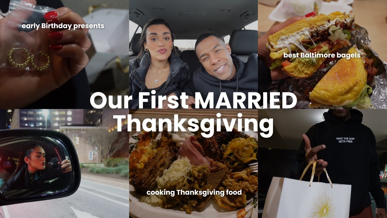Our First MARRIED Thanksgiving + Cook With Us! - YouTube