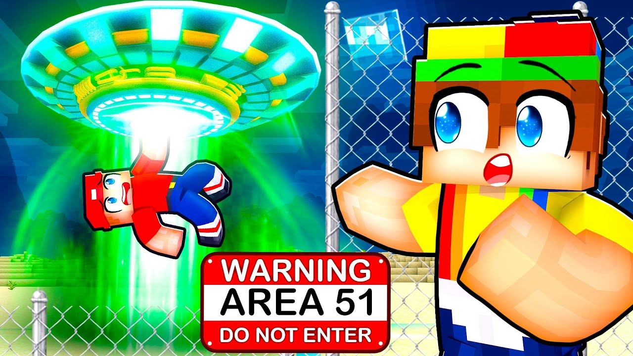 I Tried SNEAKING Into AREA 51 In Minecraft! - YouTube