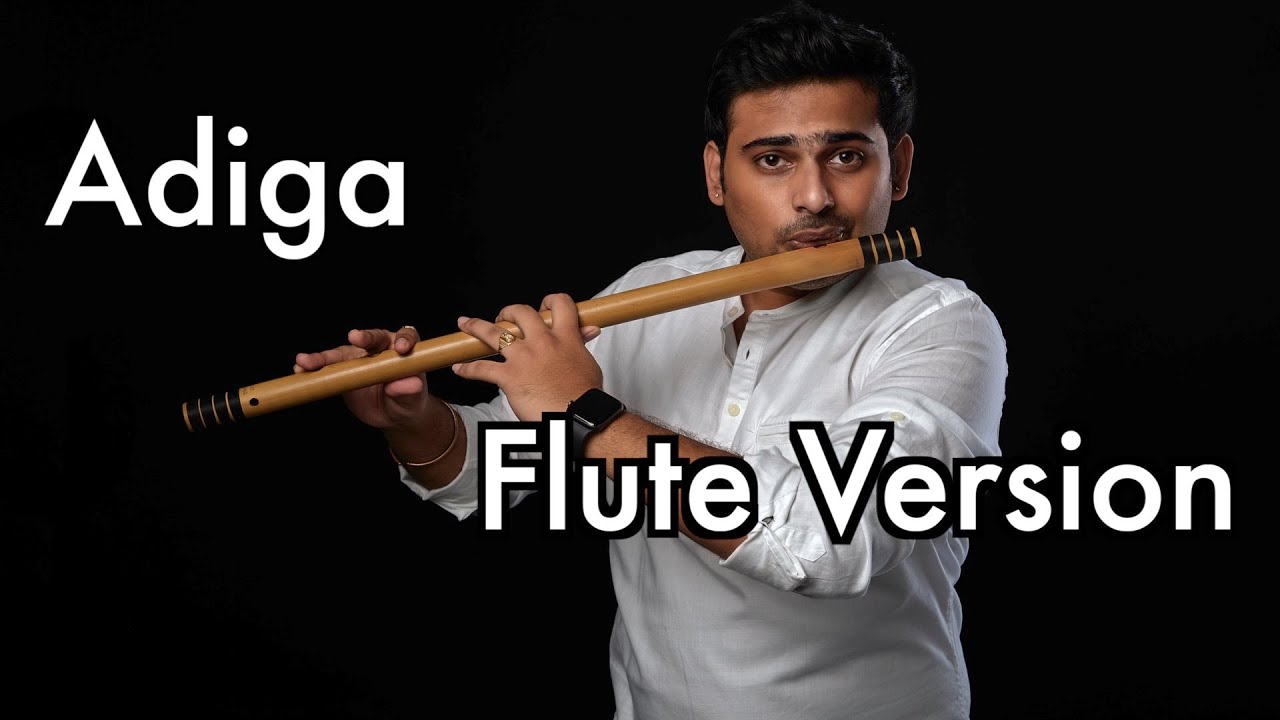 Adiga | Flute cover | Hi Nanna - YouTube