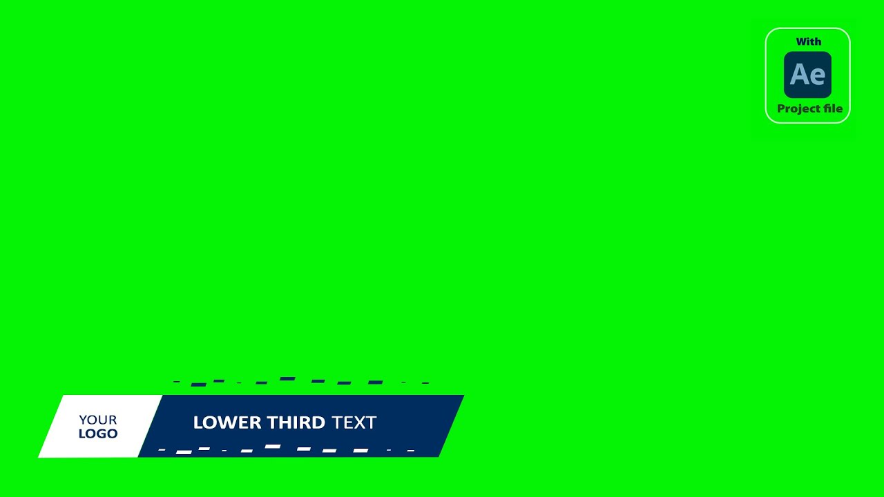 3D View with Project file NON COPYRIGHT Cute Title Green Screen - YouTube