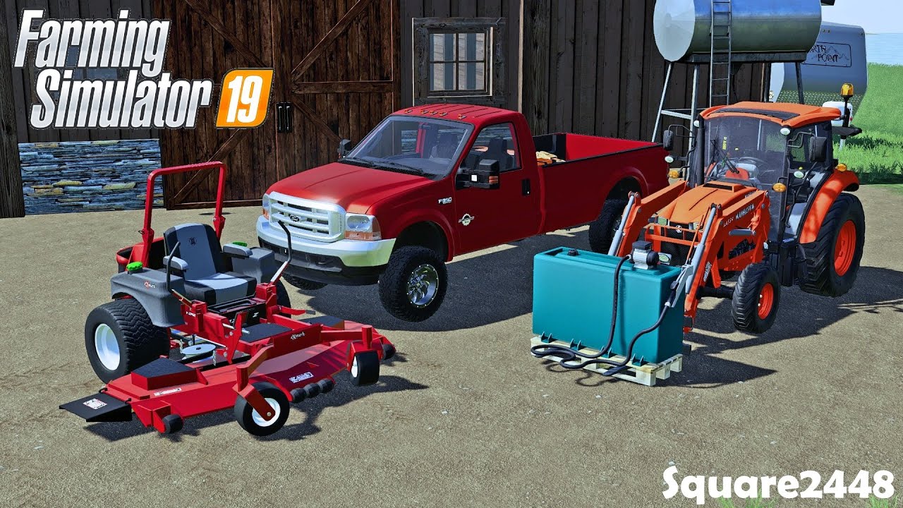 Mowing Yard For First Time! | New Diesel Tank | Yard Decorations ...