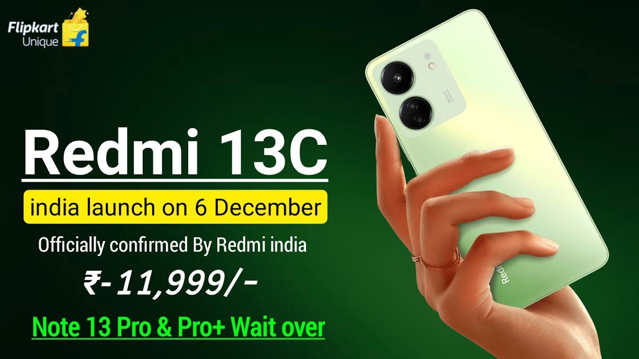 Redmi 13C India launch 6 December confirmed by redmi India, Note 13 Pro ...