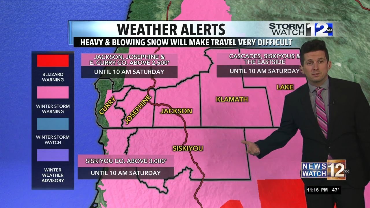 Thursday, February 28th Overnight Weather - YouTube