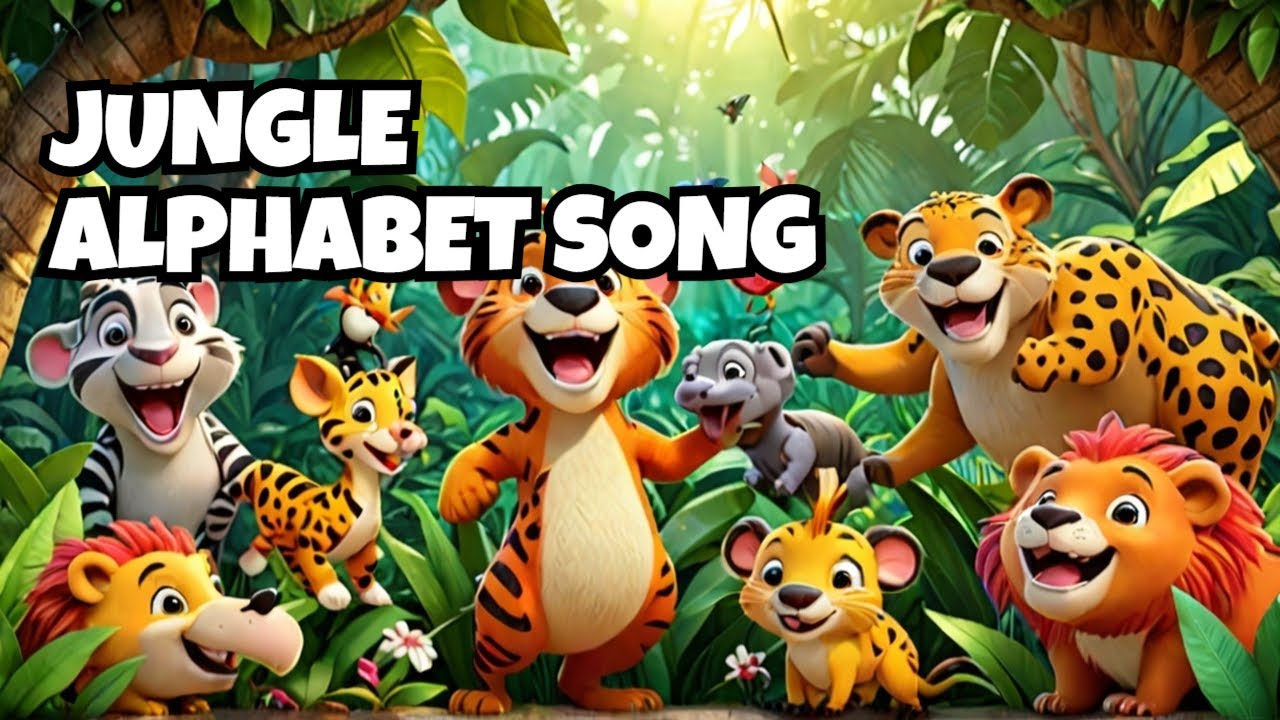 Learn Alphabet With Jungle Animals Song | Educational Song for Kids ...