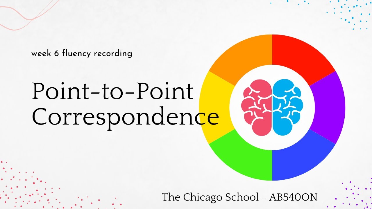 Point-to-point Correspondence | Week 6 Fluency - YouTube