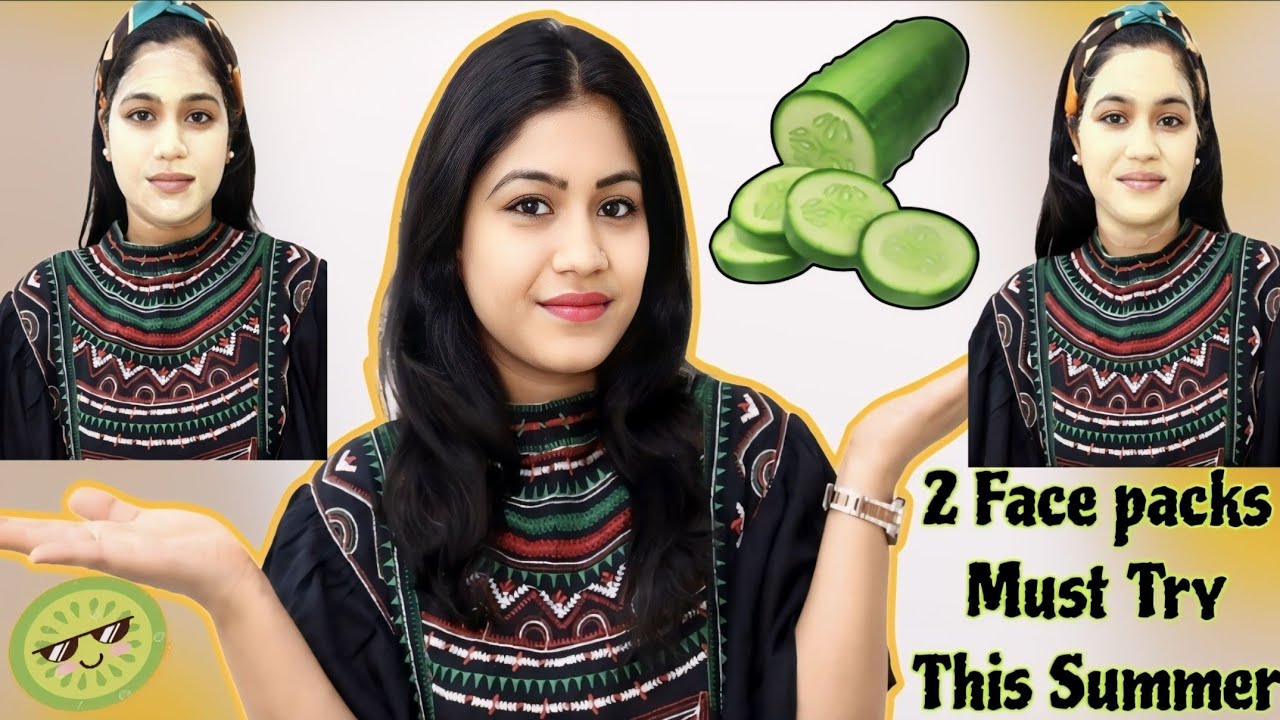Do Try these 2 cucumber Face packs this summer🌞|DIY Cucumber Face Mask ...