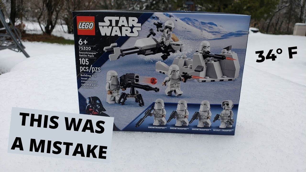 BUILDING a Snowtrooper Battle Pack IN THE SNOW // Lego Star Wars 75320 ...