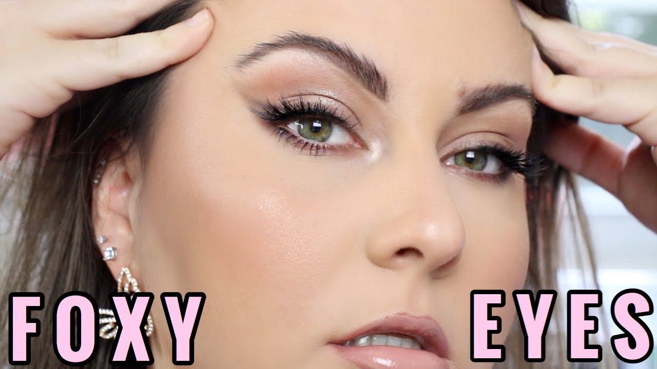 Trying the FOXY EYES makeup trend! Eye lift without surgery! WOW - YouTube