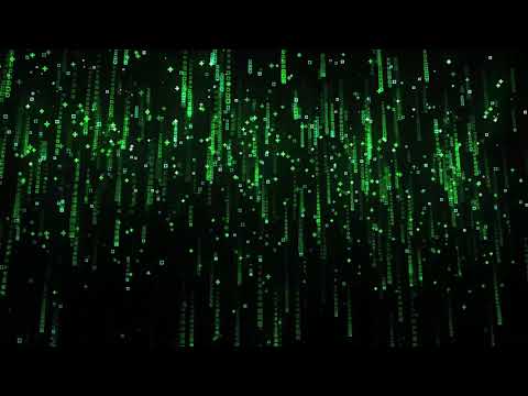 green matrix particle fall background loop animation - Download Stock ...