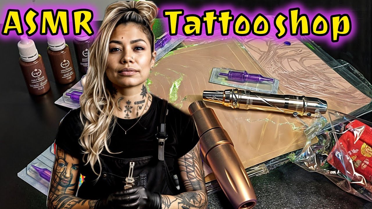 ASMR | Realistic tattoo shop | full Experience - YouTube